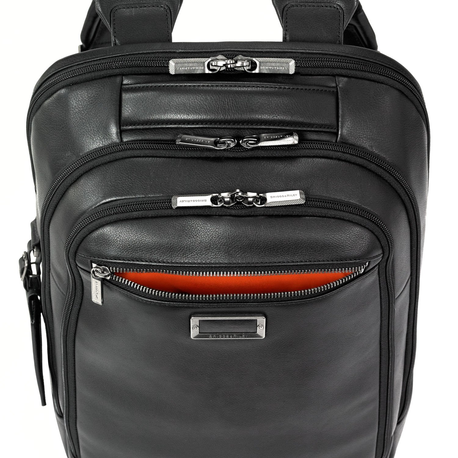 Briggs & Riley – Leather Medium Backpack – Way to Go | Travel store in ...